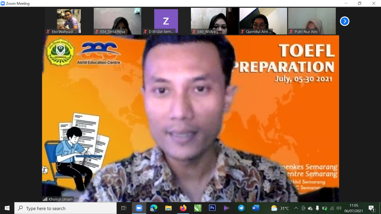 Kelas TOEFL di Poltekkes Kemenkes Semarang – KURSUS BAHASA ASING ONLINE ...