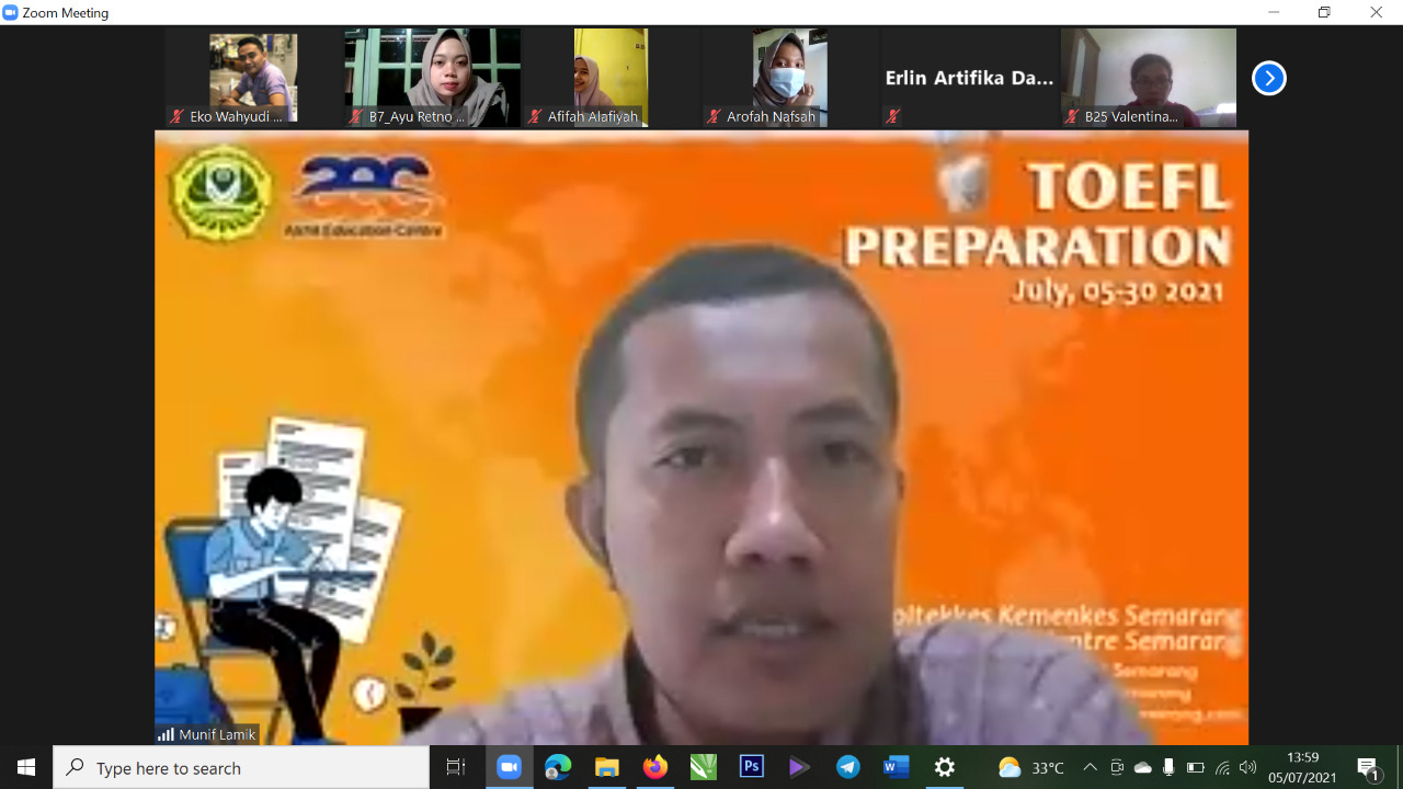 Kelas TOEFL di Poltekkes Kemenkes Semarang – KURSUS BAHASA ASING ONLINE ...