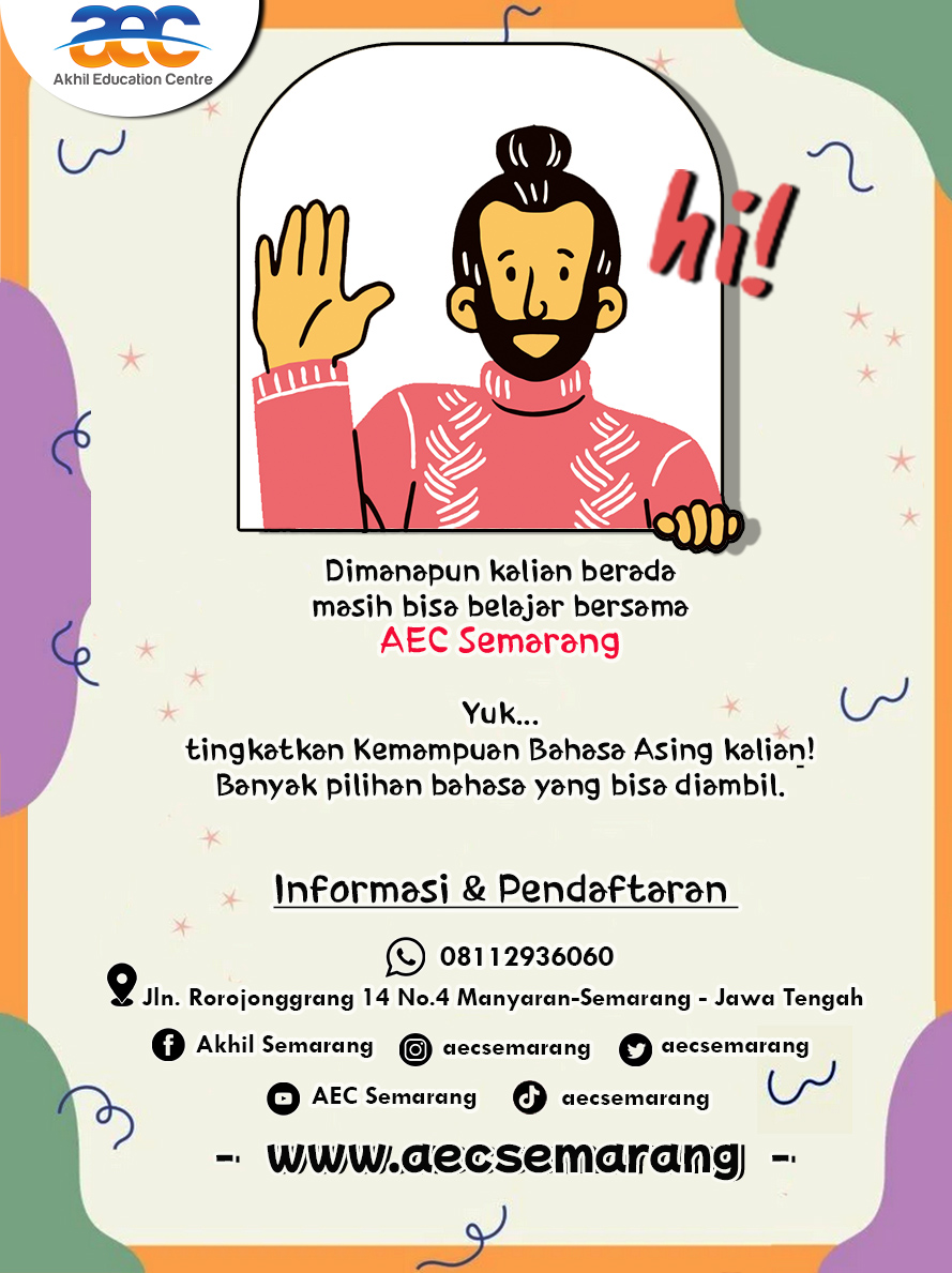 UPDATE KELAS DI AEC SEMARANG BULAN FEBRUARI 2023 – KURSUS BAHASA ASING ...
