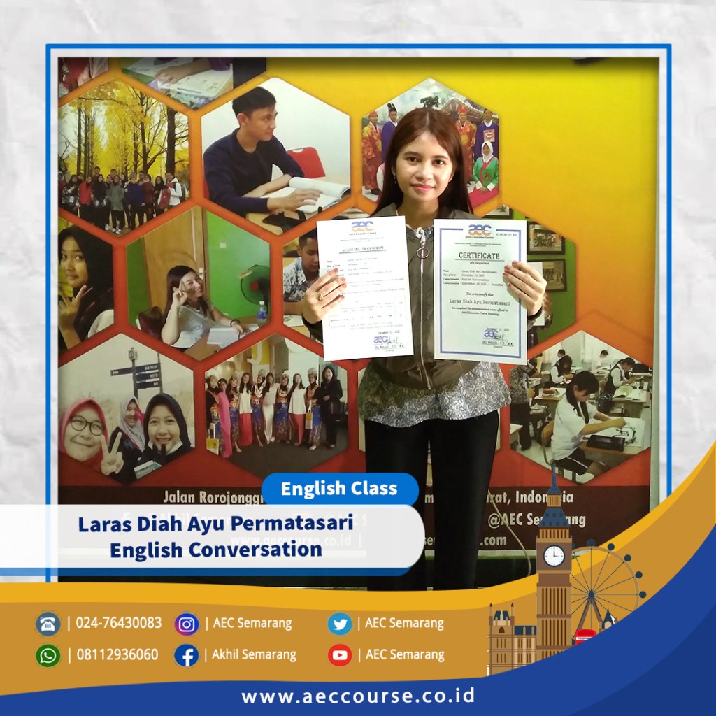 ENGLISH COURSE – KURSUS BAHASA ASING ONLINE DAN OFFLINE